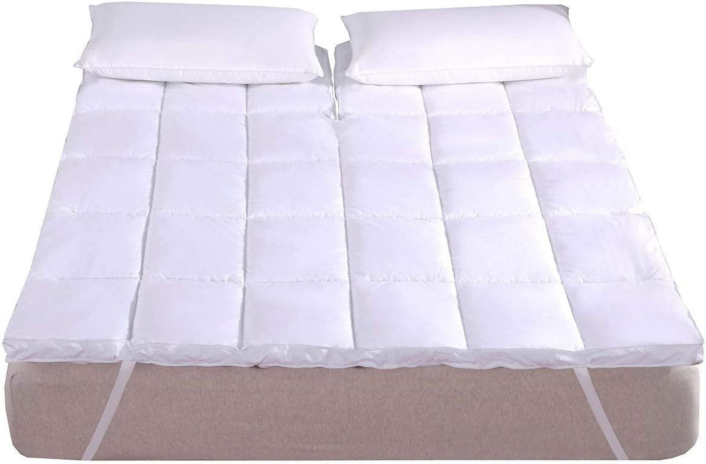 Sheetsnthings Box Stitch 233-Thread-Count, 100% Cotton 2-Inch Thick Top ...