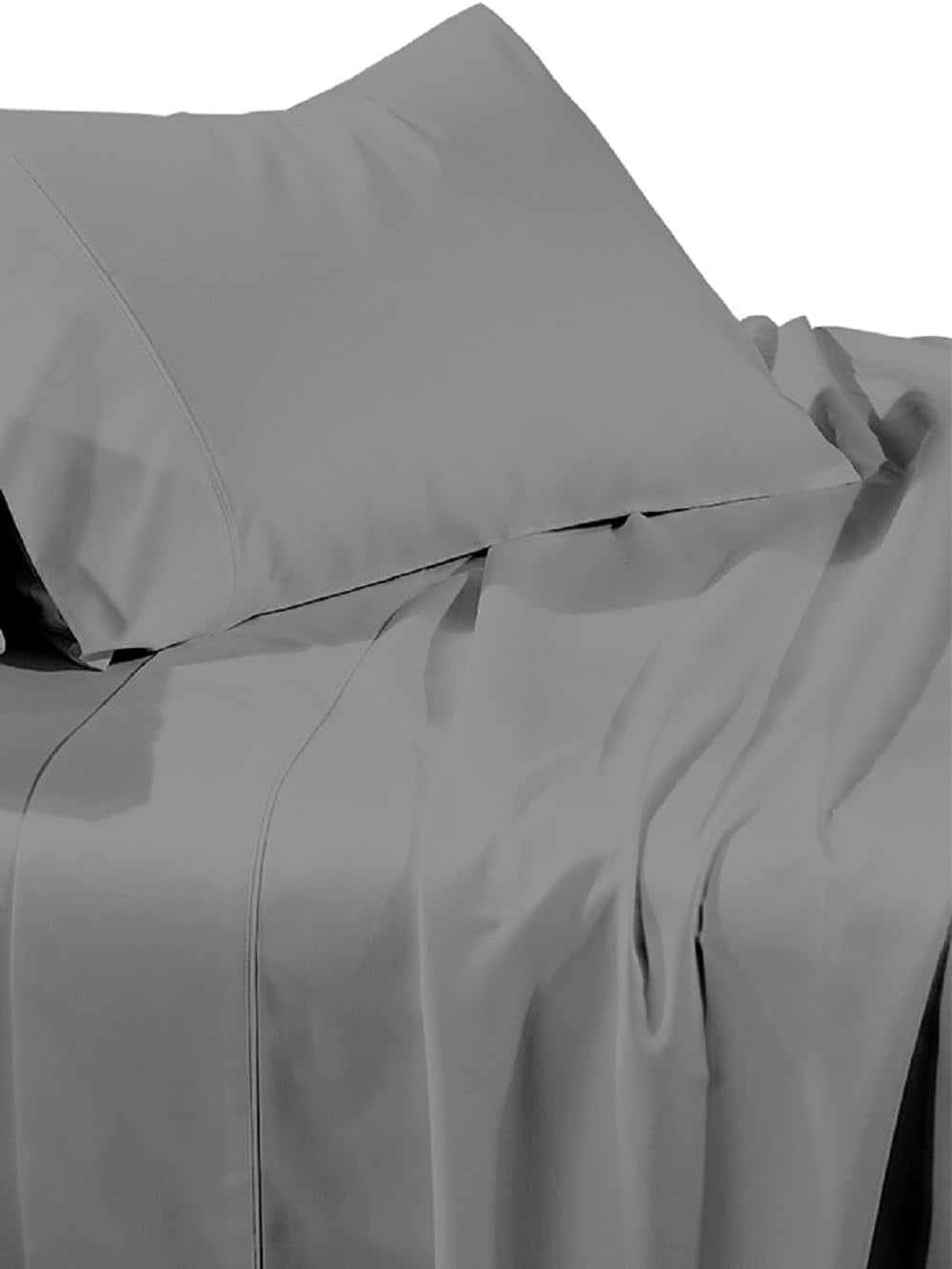 Sheetsnthings Brushed Microfiber Flat Sheet Only (Twin XL Size, Solid ...