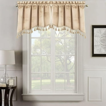 Sheetsnthings Heavyweight Velvet Waterfall Valance, Off White (37x57 ...