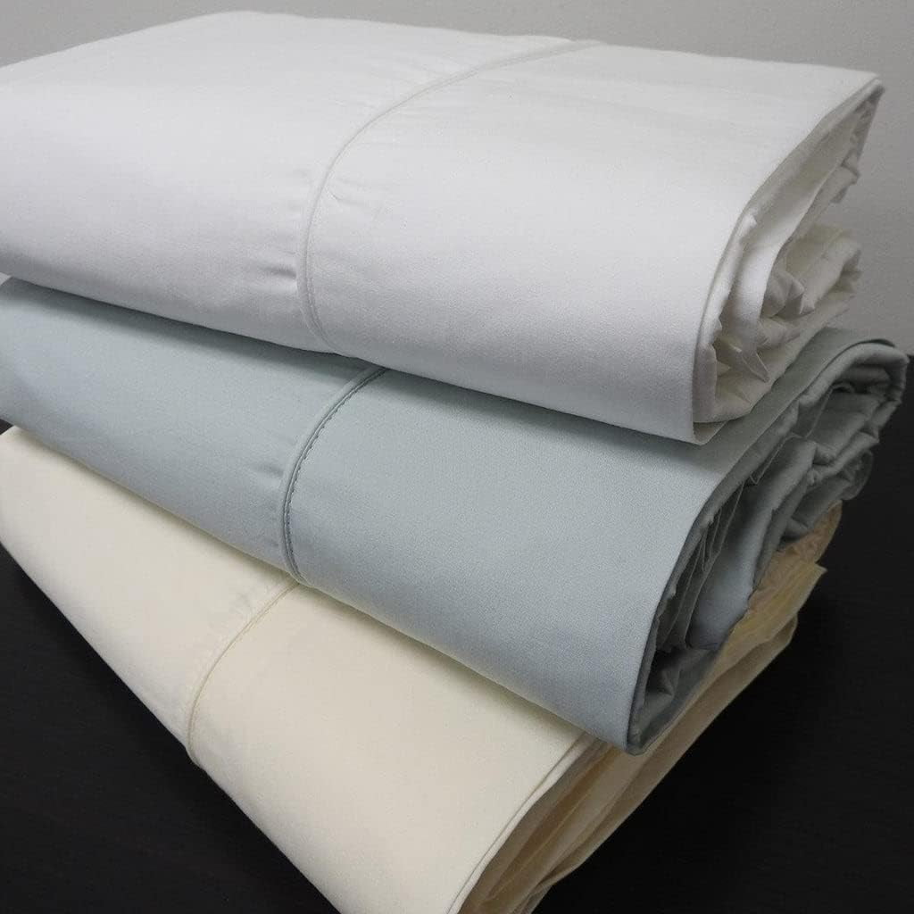 Sheetsnthings Oversized (120x104) Cotton Percale Flat Sheet Only, Solid ...