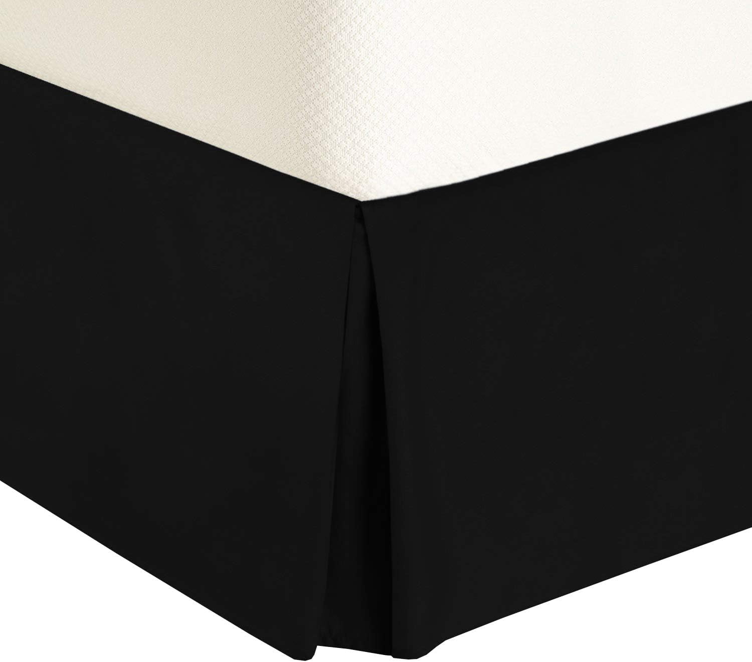 Sheetsnthings Solid 300 Thread Count 100 Cotton Full Pleated Tailored