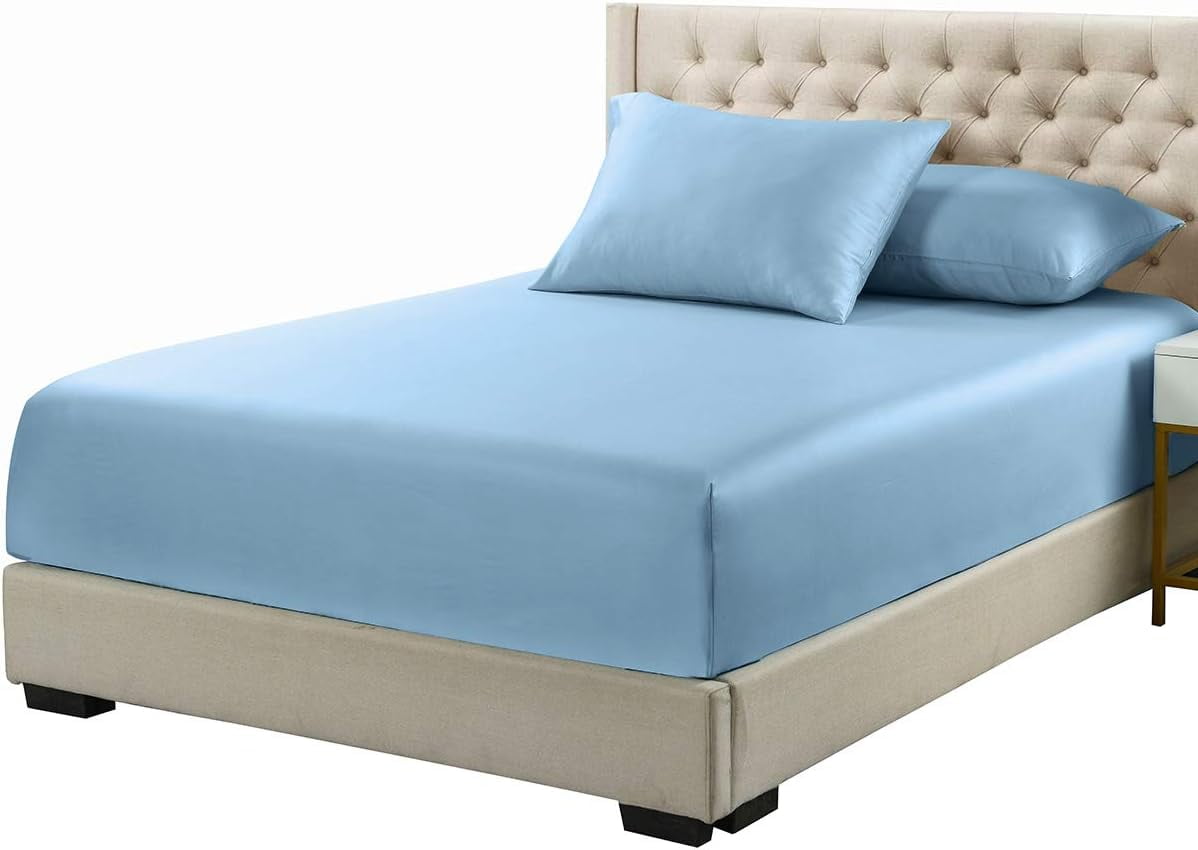 Sheetsnthings Viscose from Bamboo Fitted Bottom Sheet Only, Olympic ...