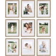 Sheffield Home 9 Piece Gallery Wall Frame Set, 11x14 in. Matted to 8x10 ...