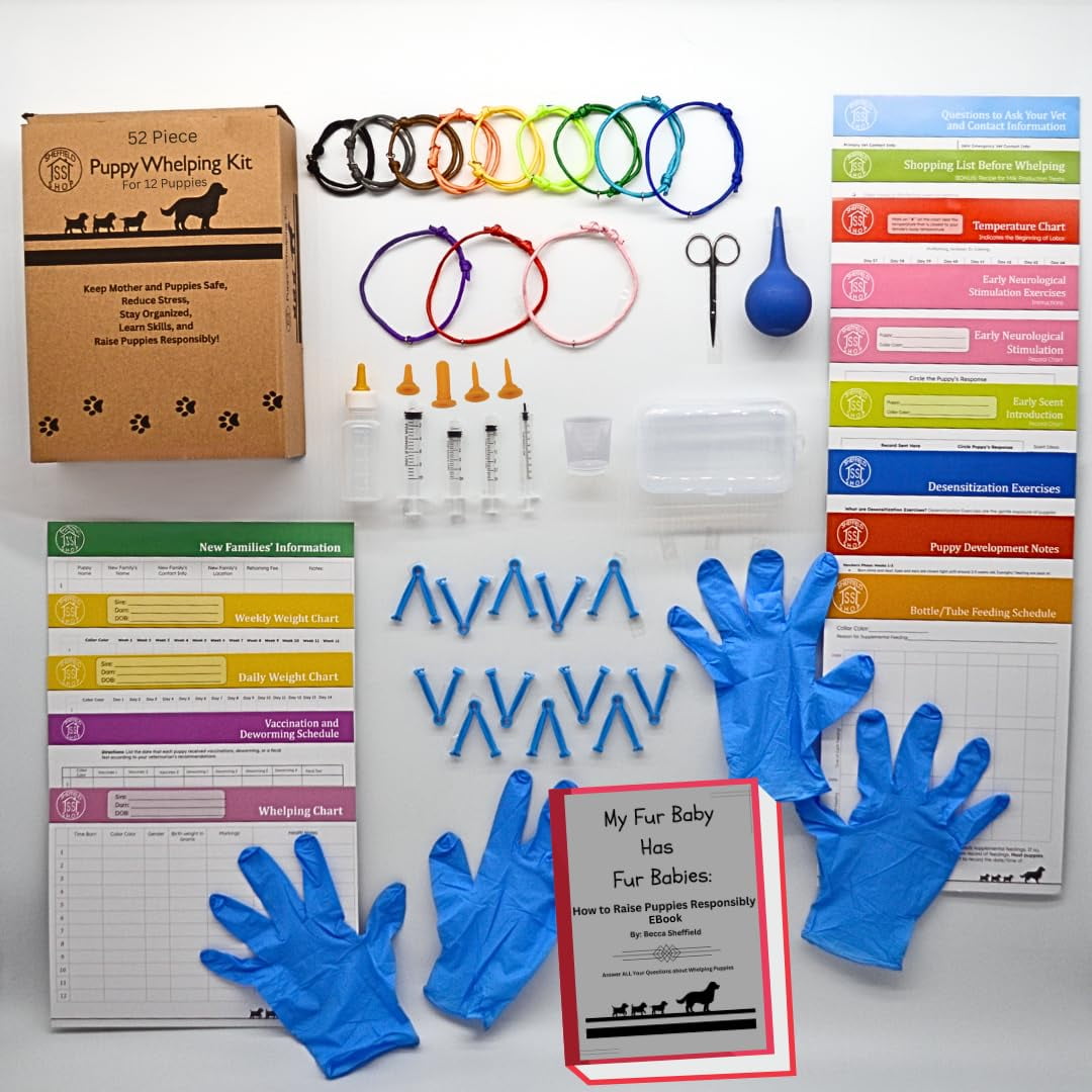 SheffieldSSShop Puppy Whelping Supplies YYF14 64 Piece Puppy Whelping ...