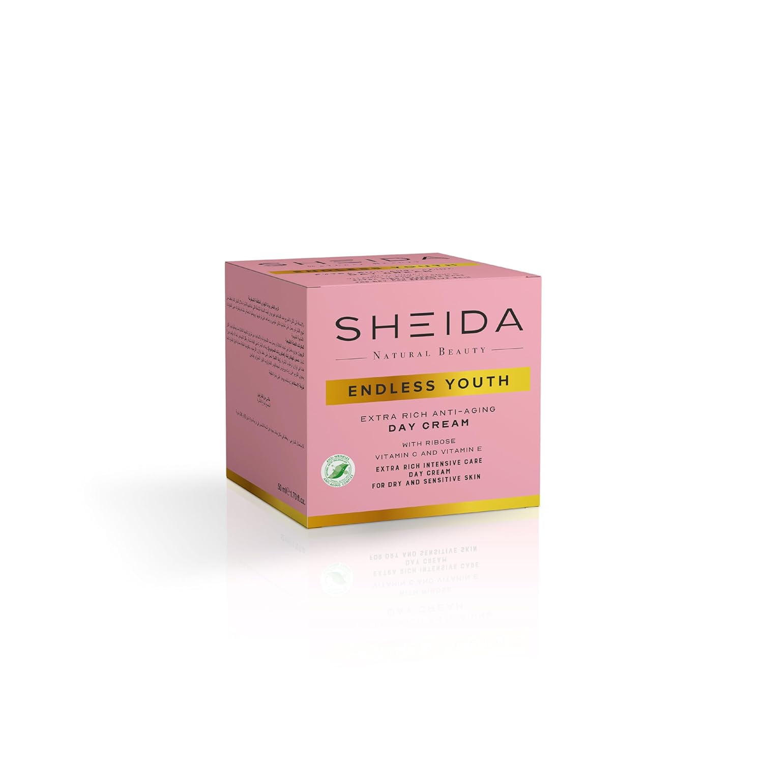 Sheida Natural Beauty Extra Rich Anti-Aging Day Cream with Ribose, Vitamin D and E, 1.7 fl oz ...