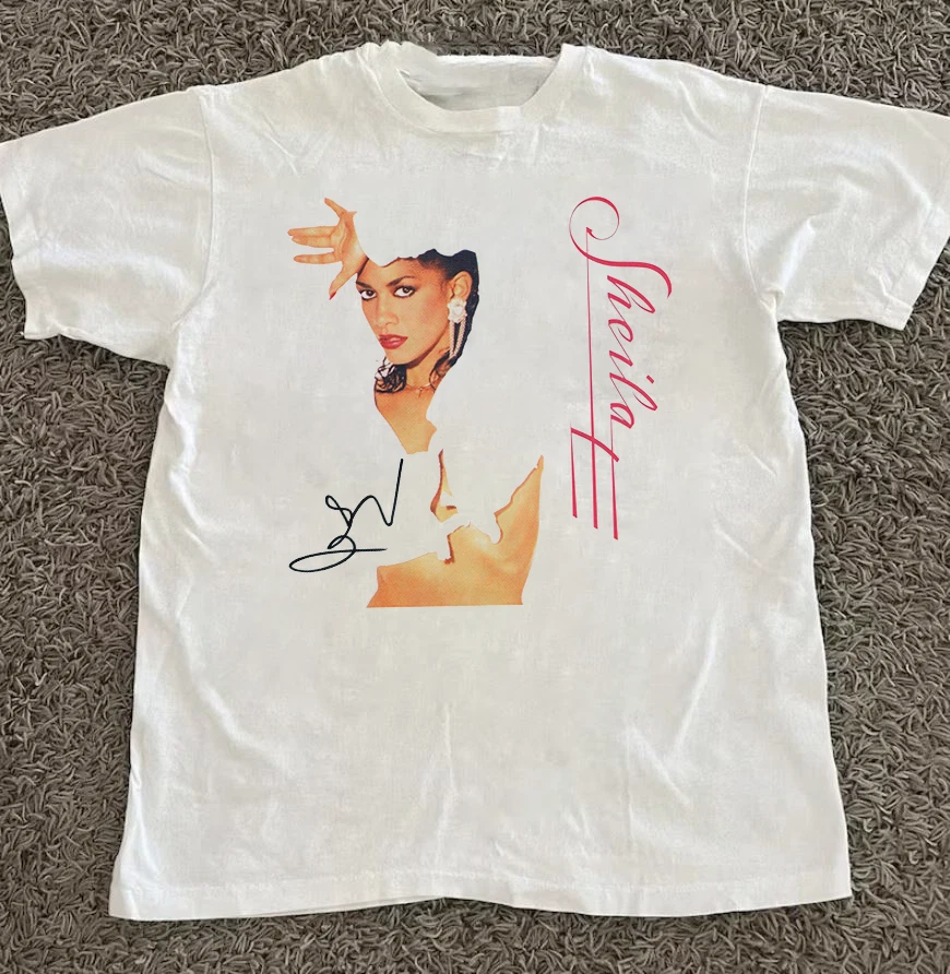 Sheila E Signature Album White T-Shirt Cotton For Men Women | eBay ...
