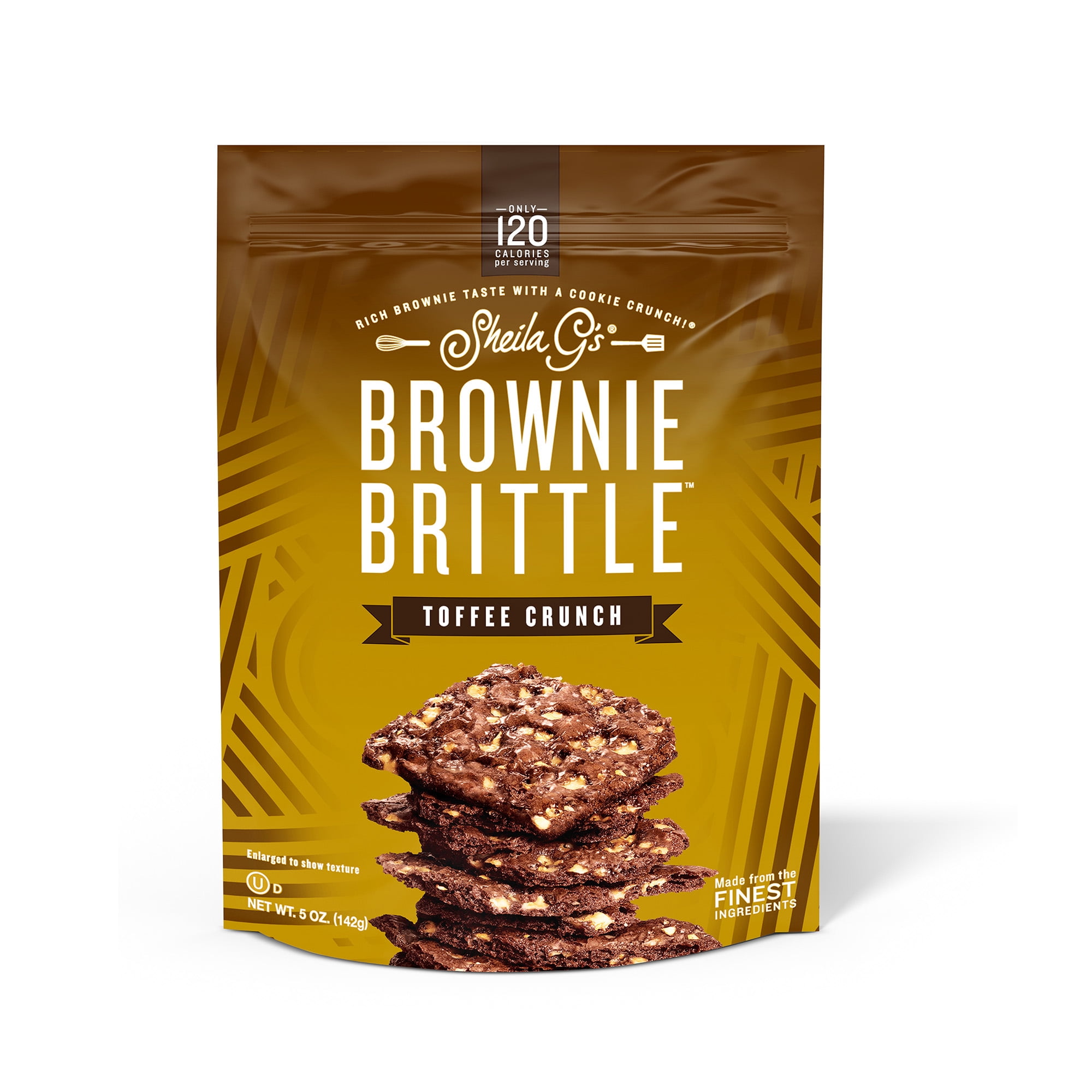 Sheila G's, Brownie Brittle Toffee Crunch, 5 OZ, Brownie Snack ...