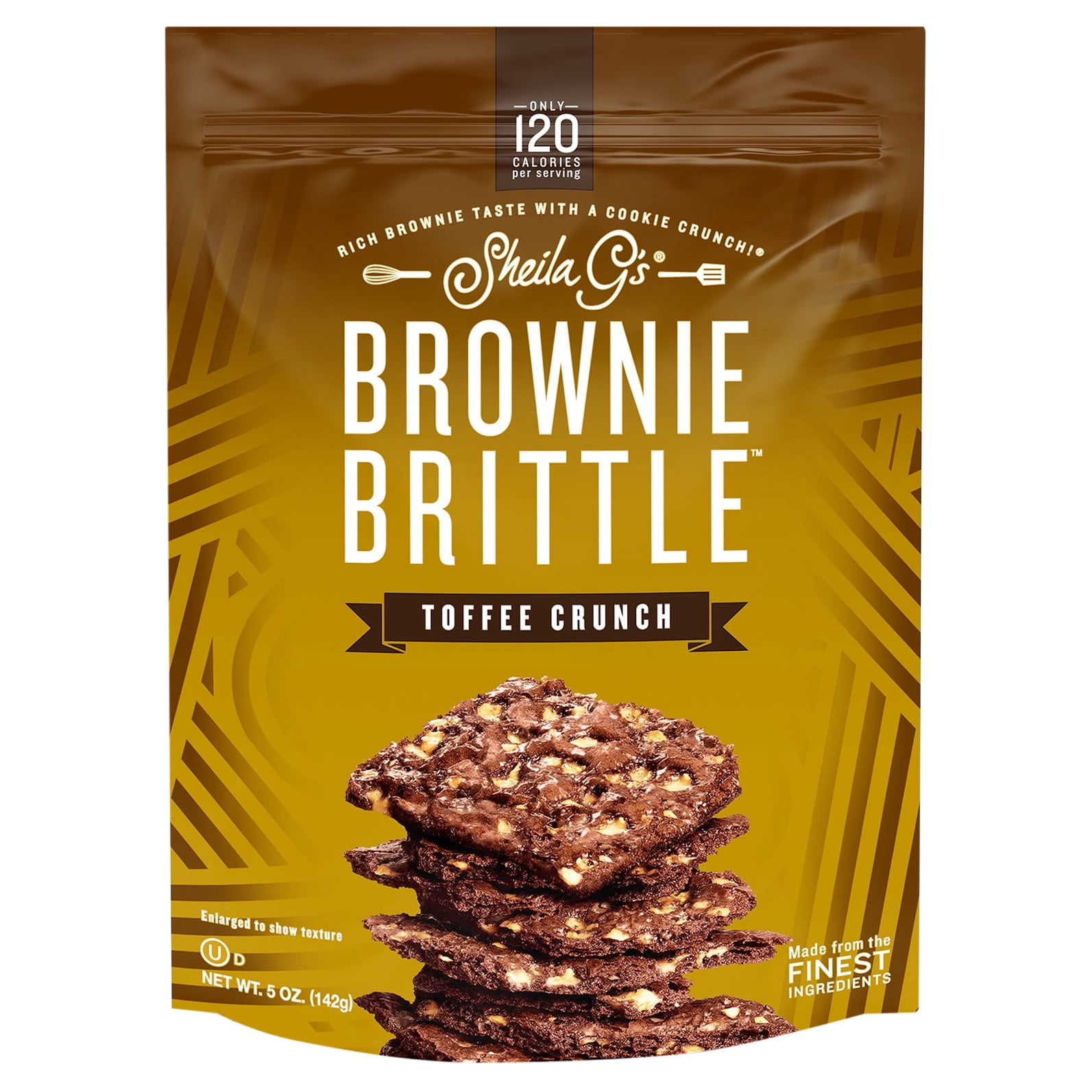 Sheila G's Brownie Brittle Toffee Crunch, Crispy Chocolate Pieces, 5 OZ ...