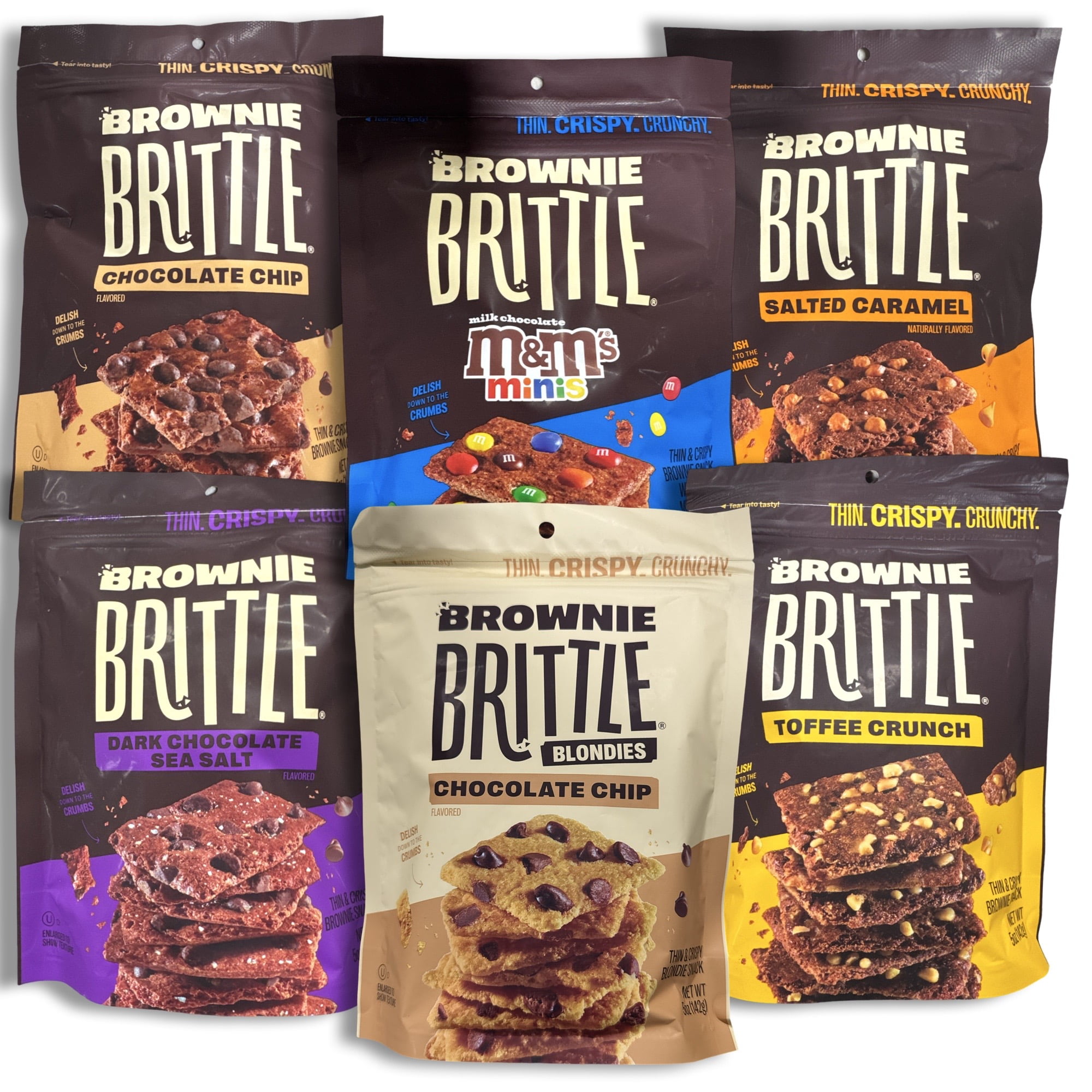Sheila G's Brownie Brittle | 6-Flavor Variety Pack | Toffee, Peanut ...