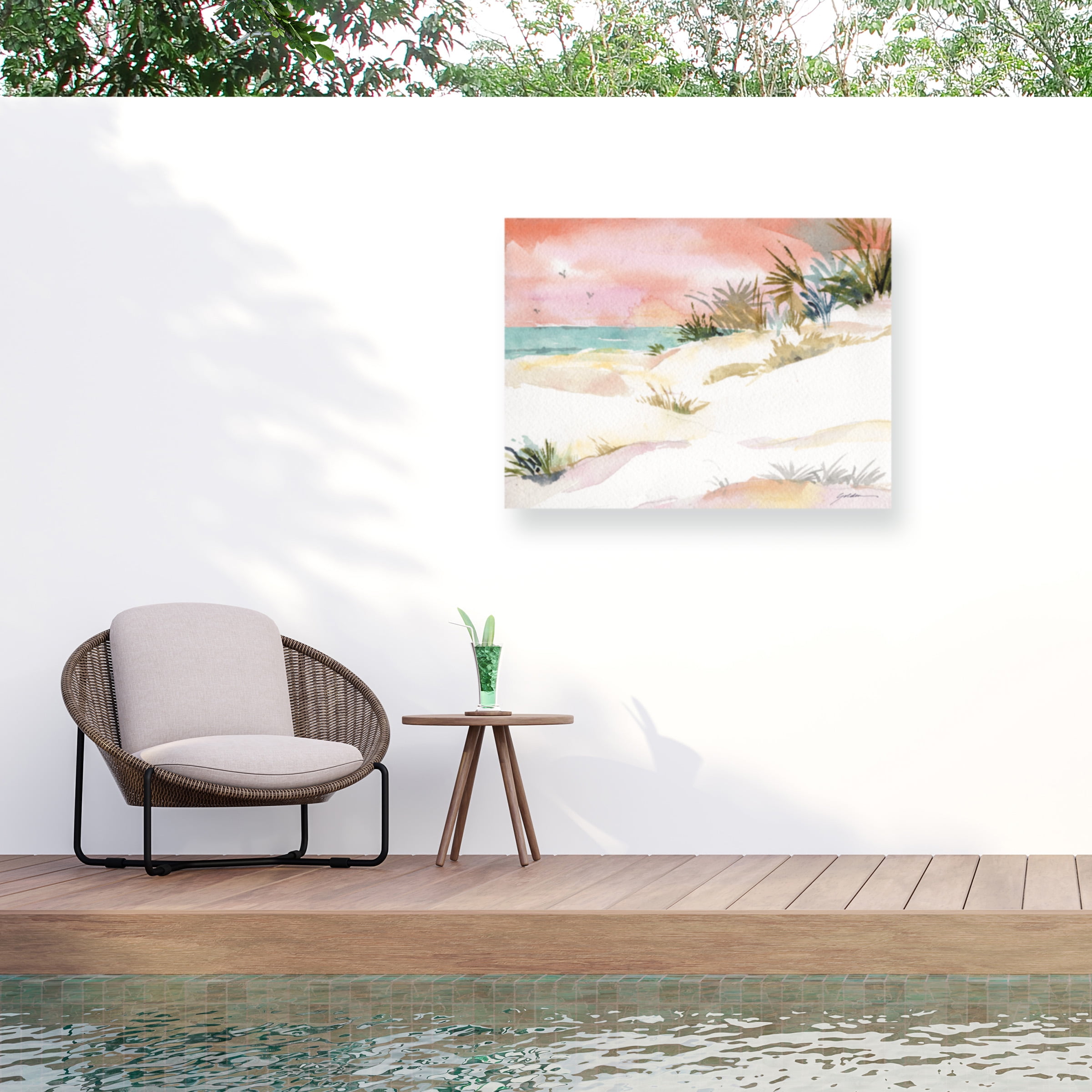 Trademark Fine Art Beachscape 2 Outdoor Canvas - Walmart.com