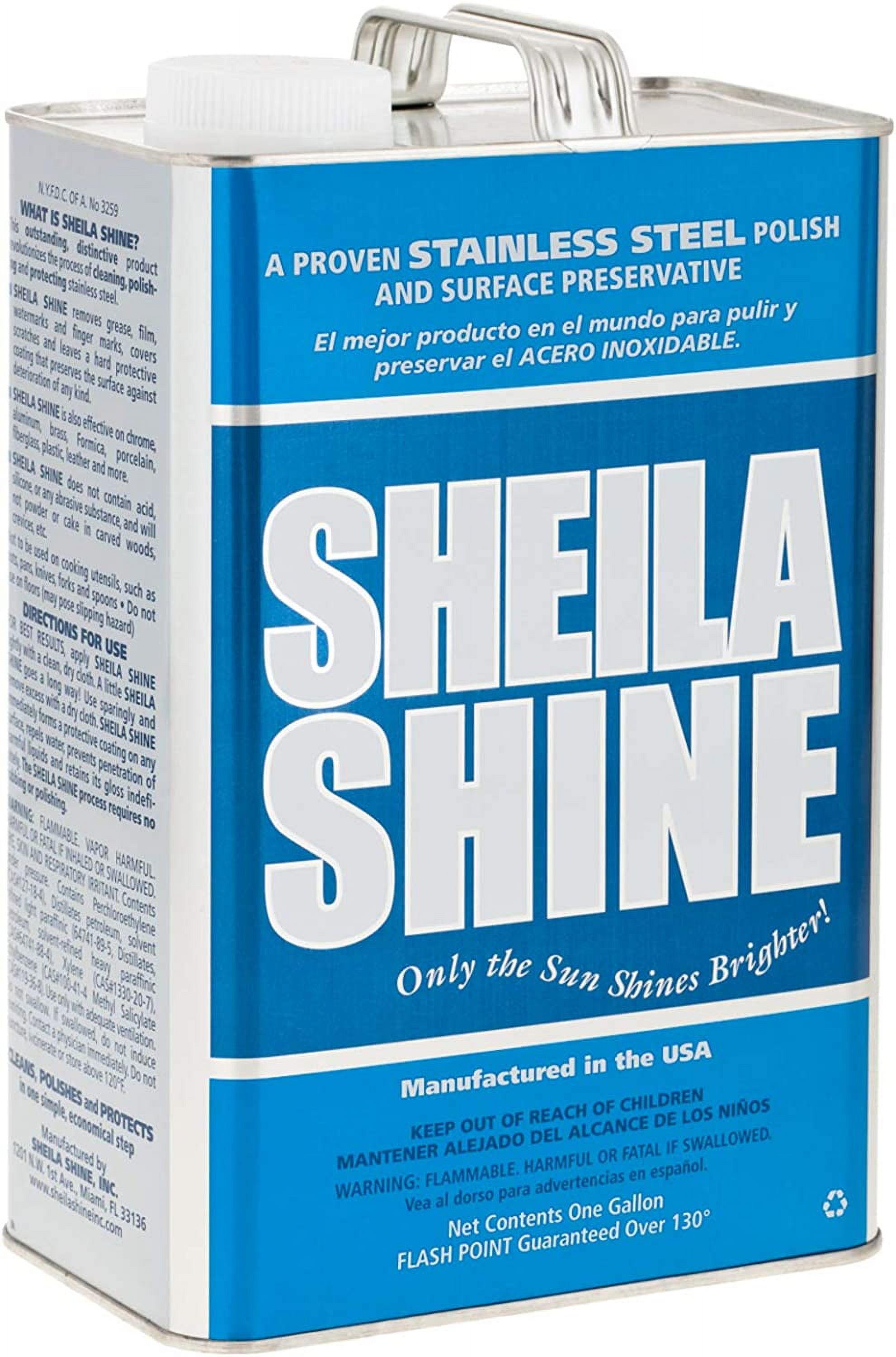 Sheila Shine 1 Gallon Can Stainless Steel Cleaner and Polish Stainless Steel Cleaner for ...