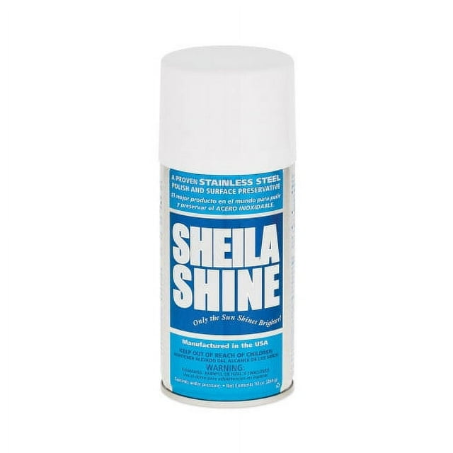 Sheila Shine Stainless Steel Cleaner and Polish, 10 oz Aerosol Spray ...