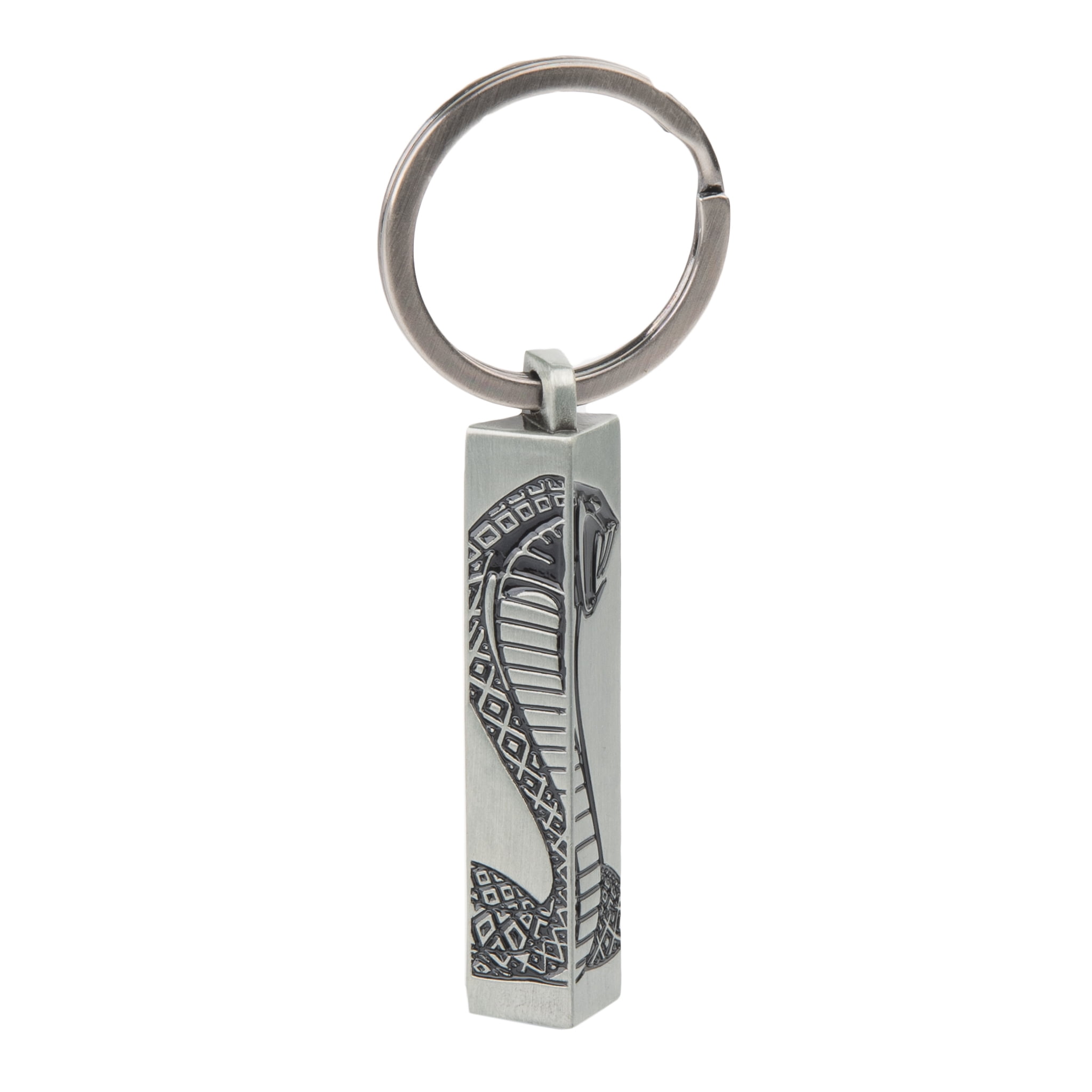 Shelby 3-Sided Bar Silver Keychain |Antique Silver Plated Zinc Alloy ...