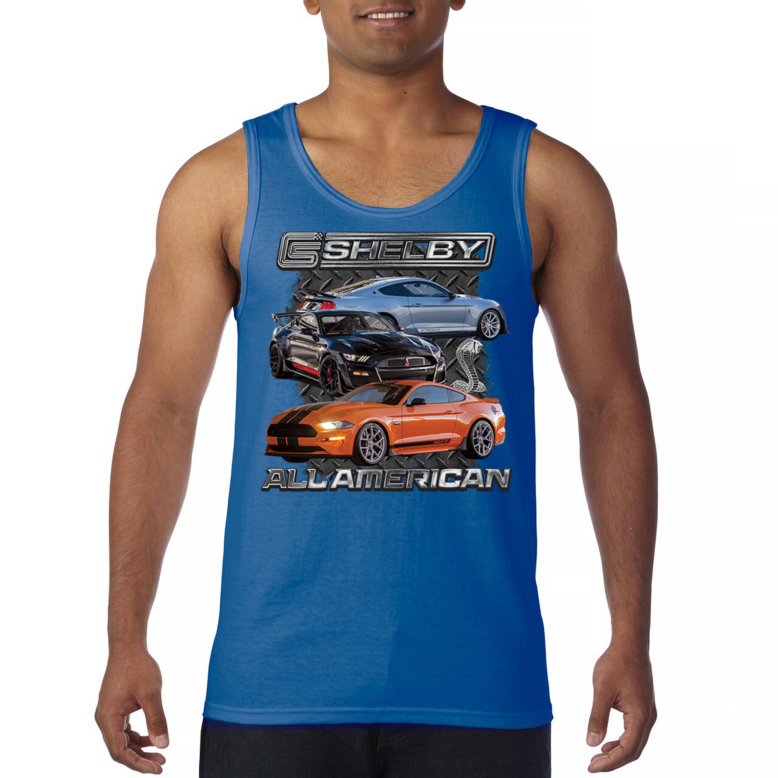 Shelby All American Cobra Tank Top Mustang Muscle Car Racing GT 350 GT ...