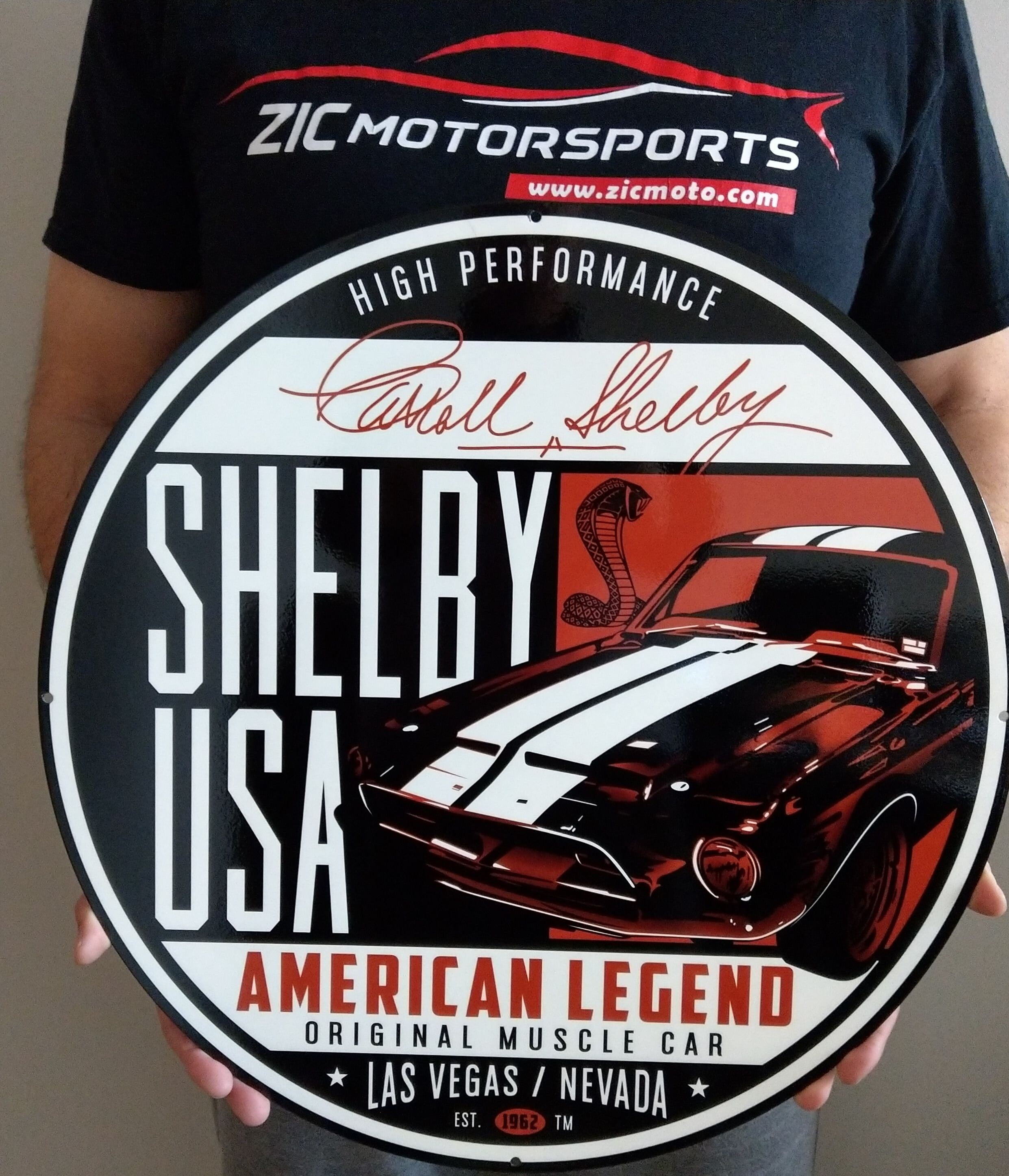Shelby American Legend Metal Art Wall Sign Flat - Walmart.com
