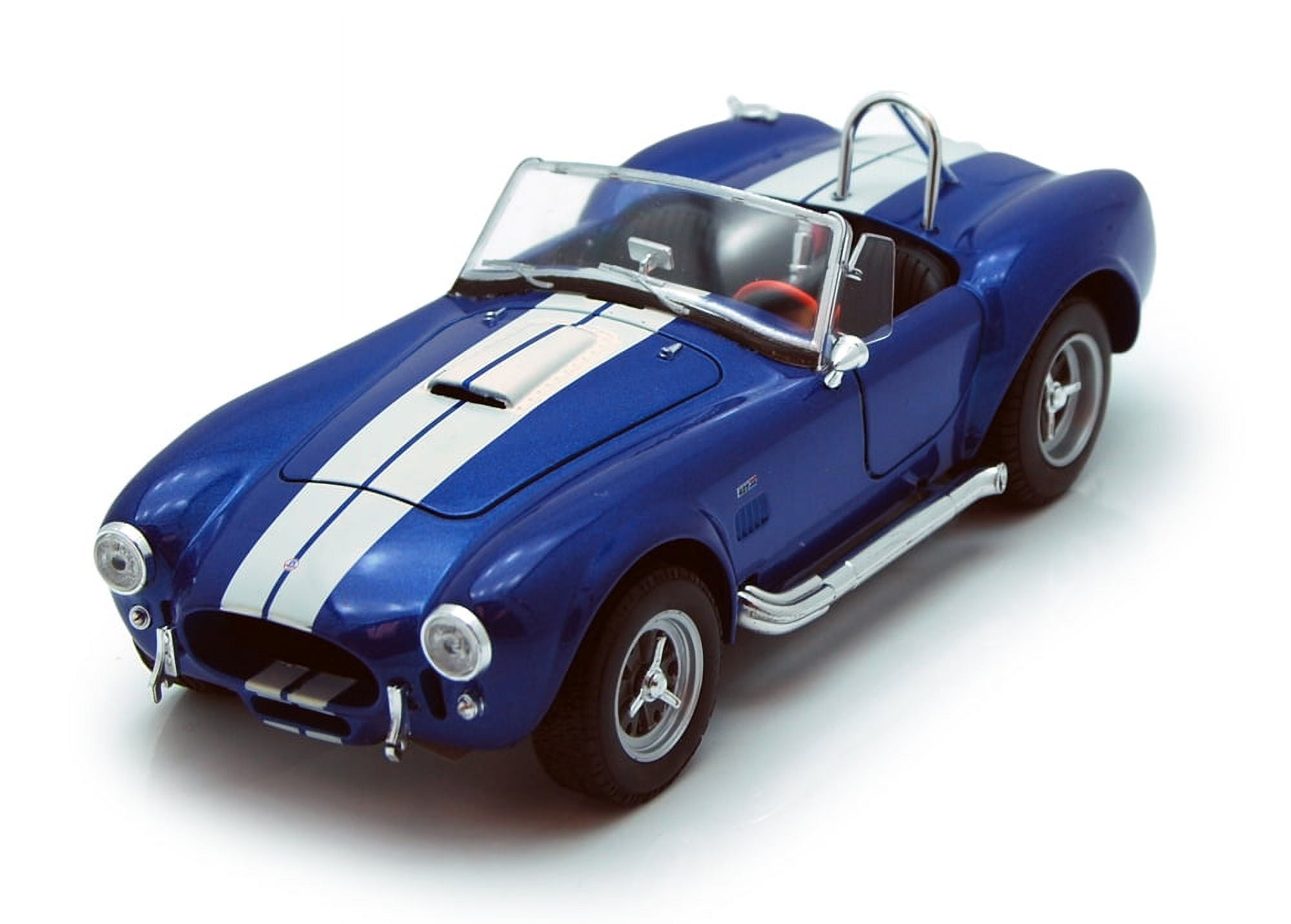 Shelby Cobra 427 SC Convertible, Blue - Welly 24002 - 1/24 scale ...