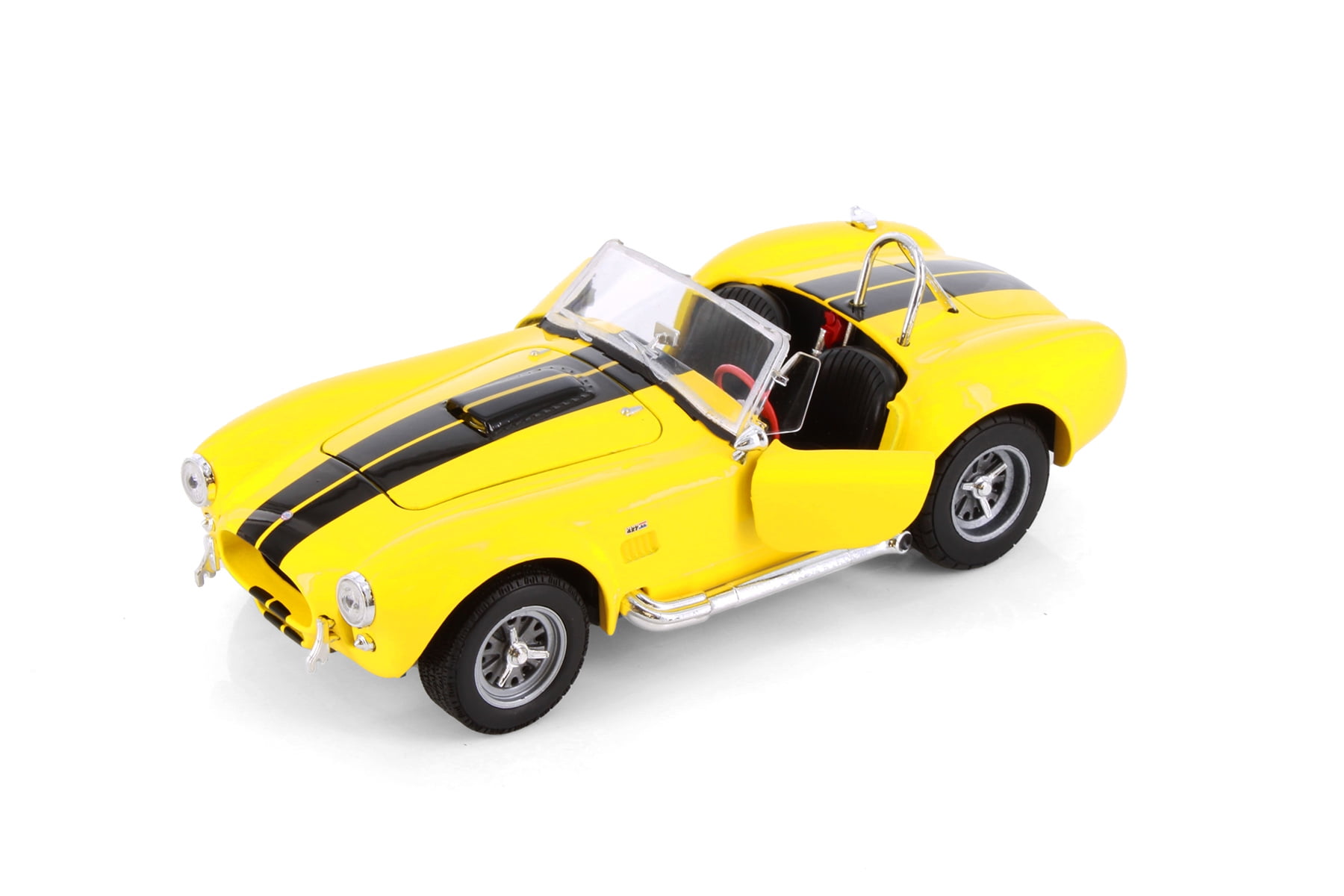 Shelby Cobra 427 SC Convertible, Yellow w/Black Stripes- Welly 24002/4D ...