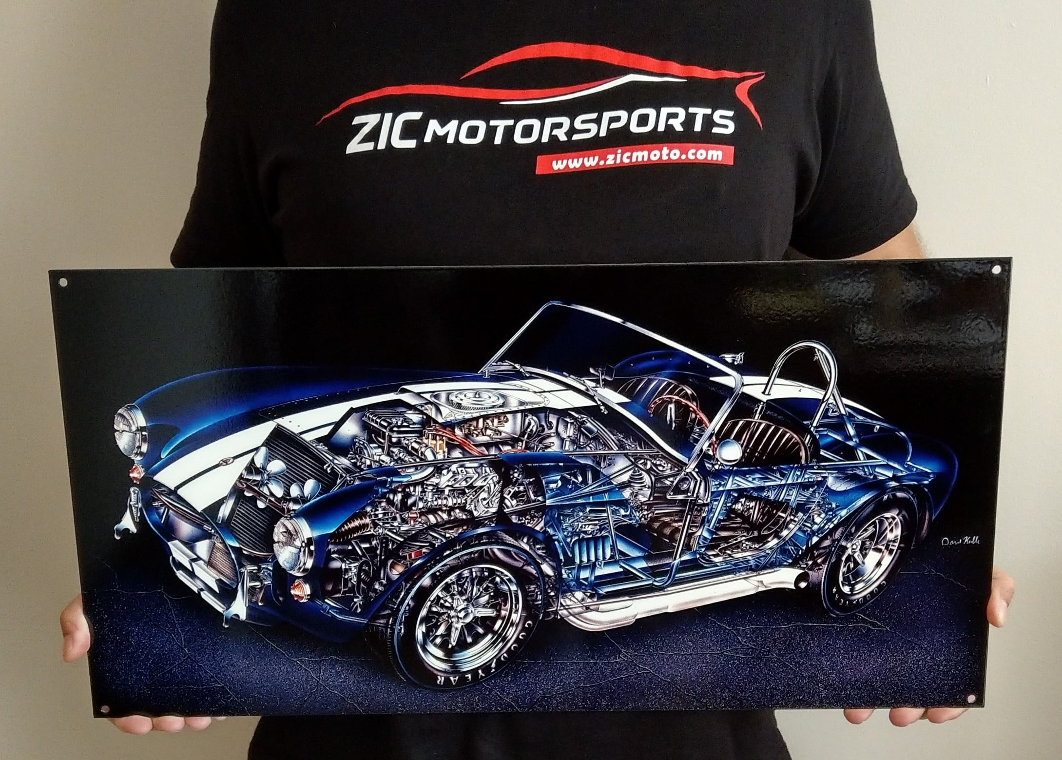 Shelby Cobra Cut-Away David Kimble Steel Sign - Walmart.com