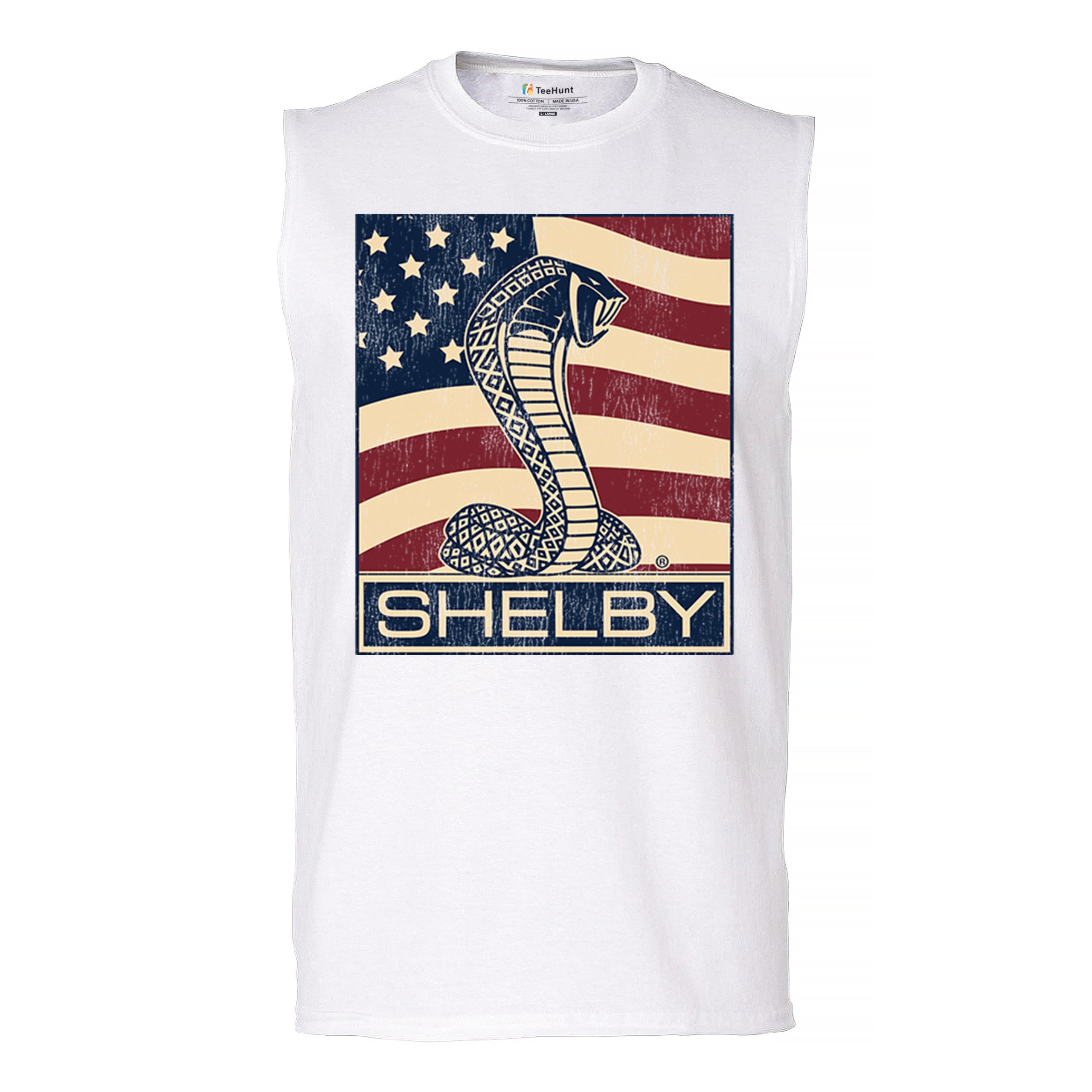 Shelby Cobra Flag Muscle Shirt Legend Muscle Car Racing Mustang GT500 ...