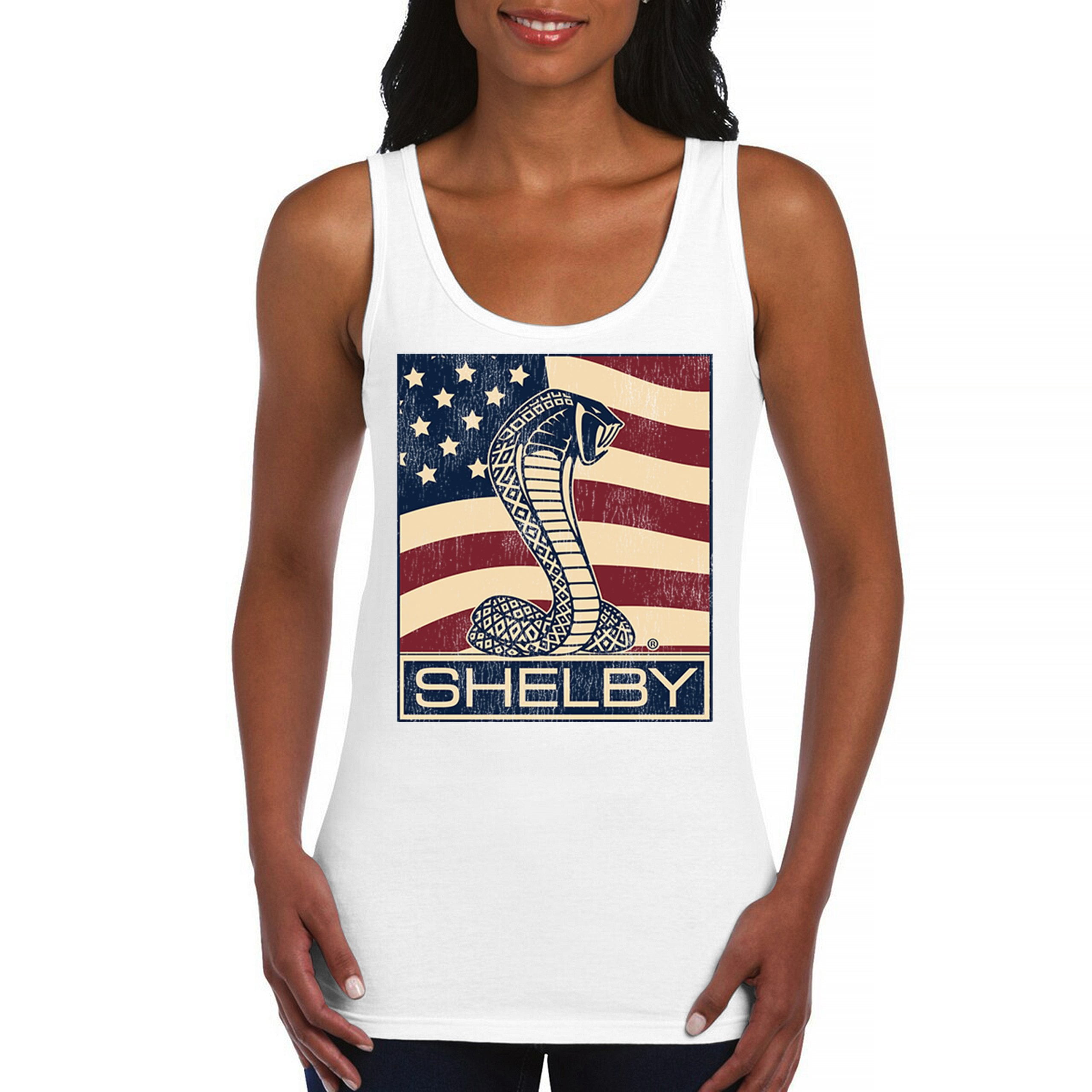 Shelby Cobra Flag Women's Tank Top Legend Muscle Car Racing Mustang ...