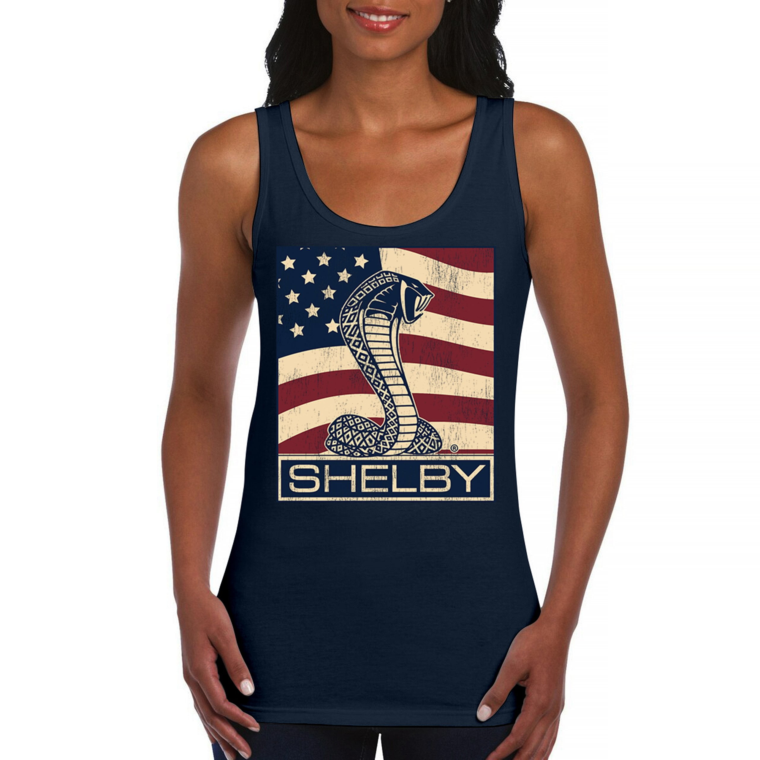 Shelby Cobra Flag Women's Tank Top Legend Muscle Car Racing Mustang ...