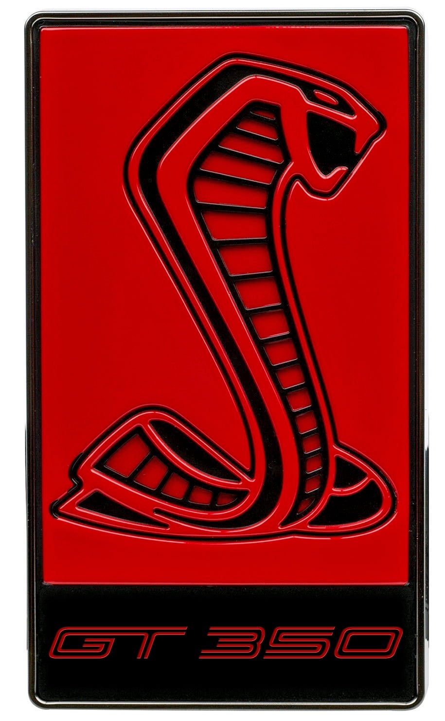 Shelby Cobra GT350R Red Badge Steel Wall Sign 12" x 7" - Walmart.com