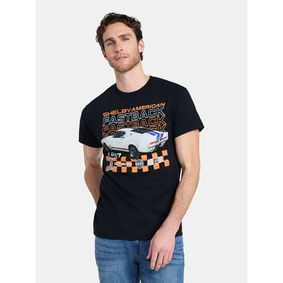 Shelby Cobra Men's & Big Men's Graphic Tee Shirt, Sizes S-3XL - Walmart.com