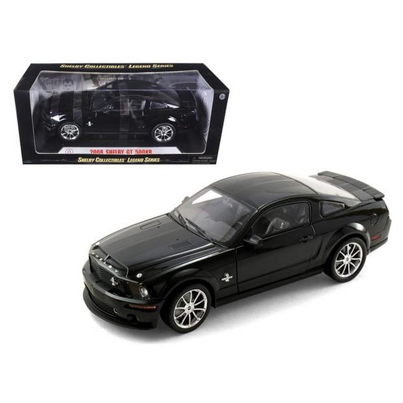 Shelby Collectibles 2008 Ford Shelby Mustang GT500KR Black 1-18 Diecast ...
