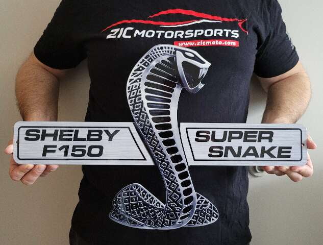 Shelby F150 Super Snake Badge Steel Sign - Walmart.com