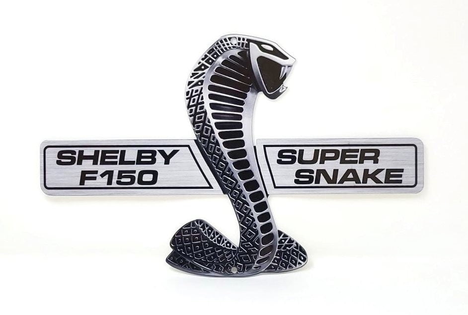 Shelby F150 Super Snake Badge Steel Sign - Walmart.com