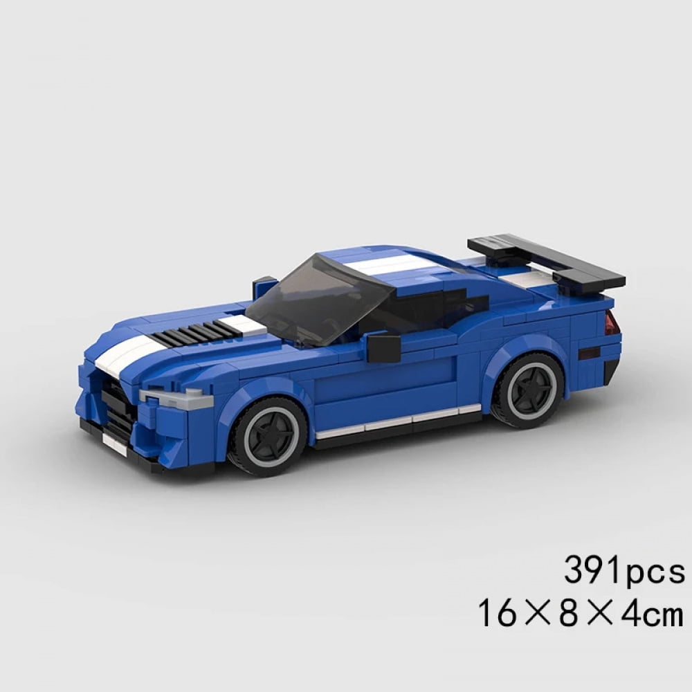 Shelby GT500 MOC Car Speed Champions Super Race F1 Vehicle Model ...