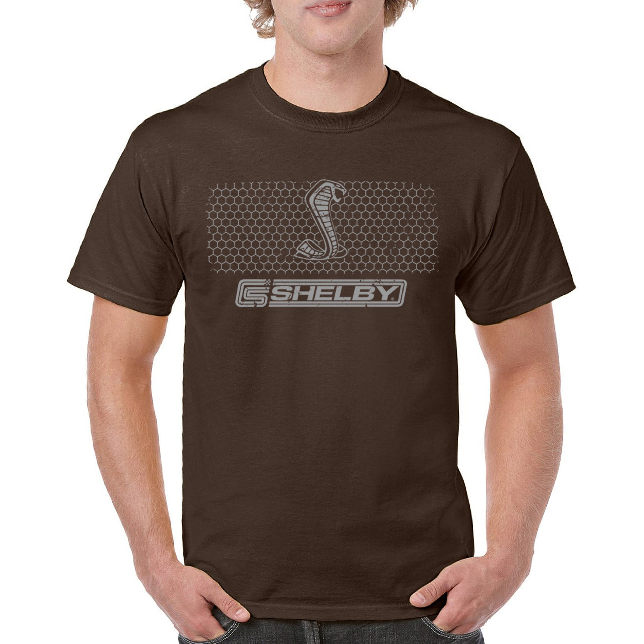 Shelby Logo Honeycomb Grille T-shirt Mustang Cobra GT Muscle Car GT500 GT350 Performance Powered ...