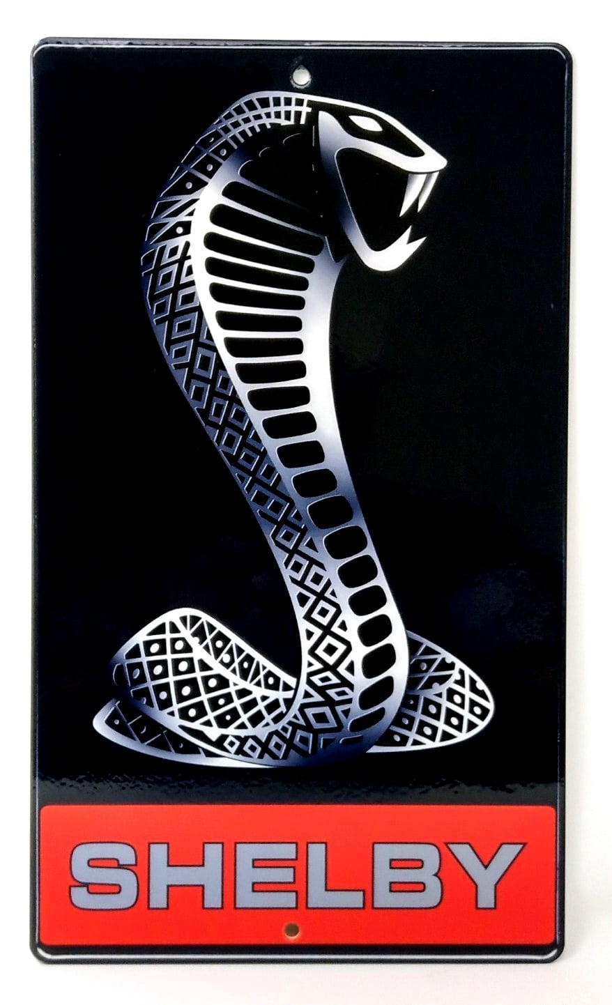 Shelby Snake Stripe Steel Sign - Red and Gray - Walmart.com