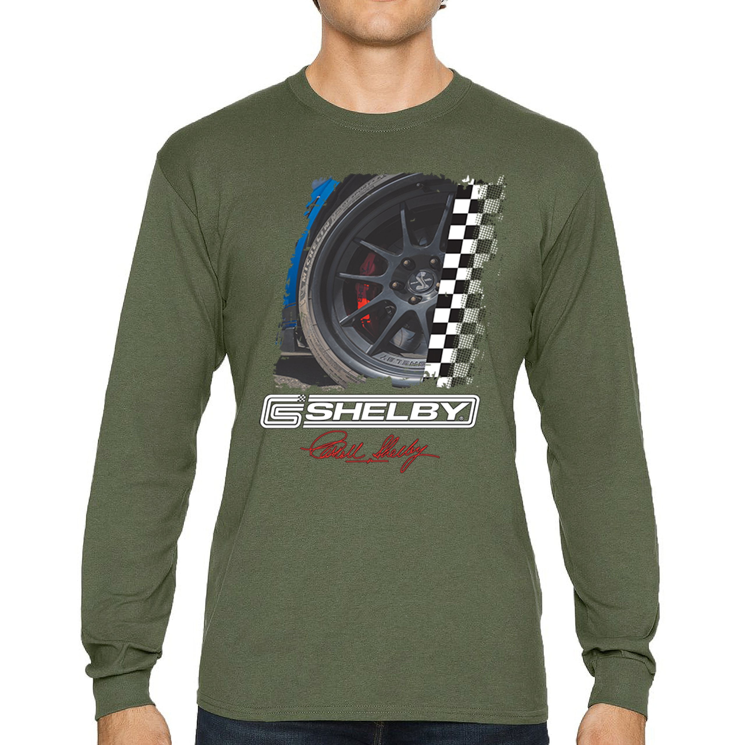 Shelby Wheel Long Sleeve T-shirt American Classic Muscle Car Racing ...