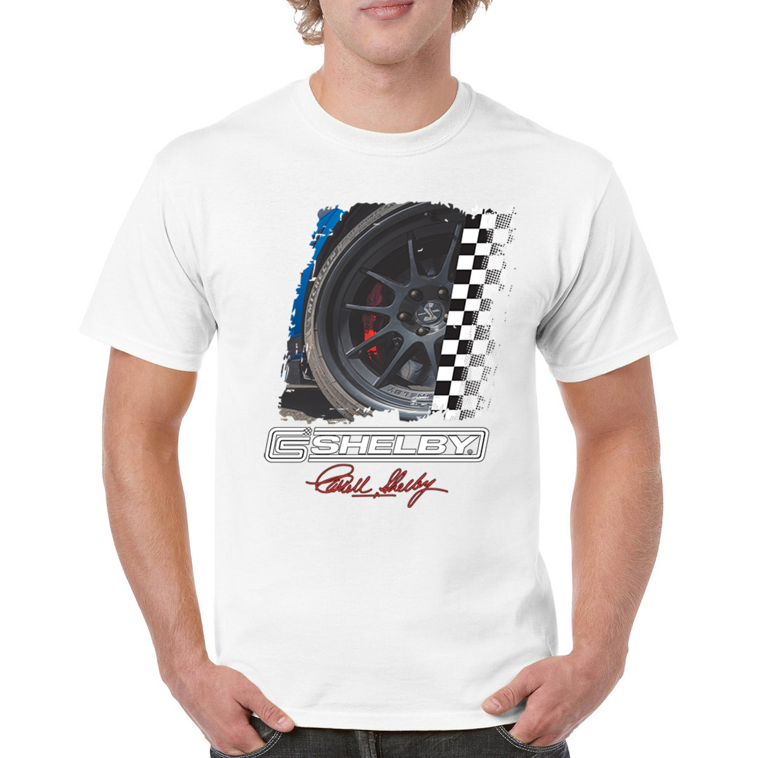 Shelby Wheel T-shirt American Classic Muscle Car Racing Mustang Cobra ...