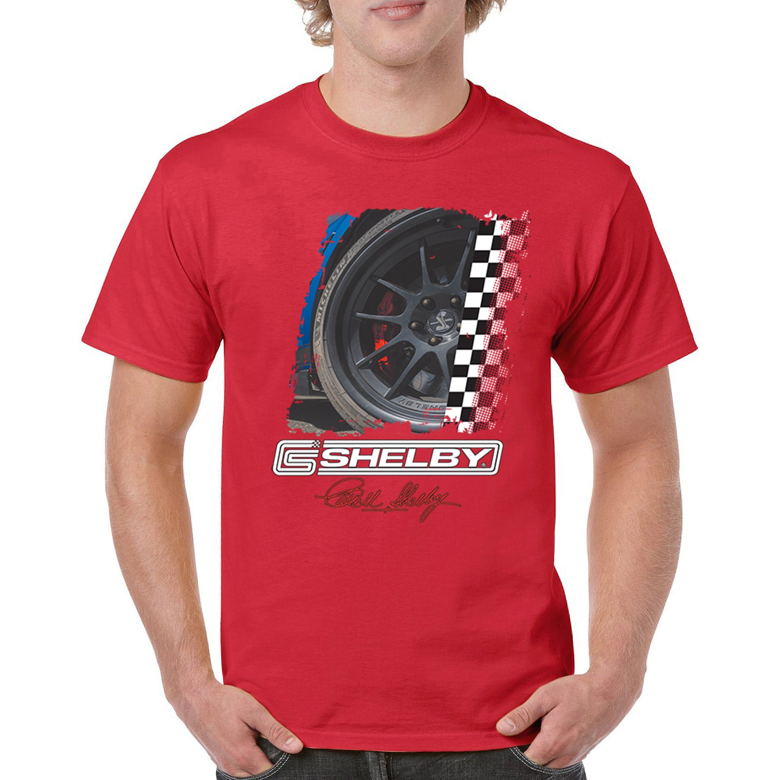 Shelby Wheel T-shirt American Classic Muscle Car Racing Mustang Cobra ...