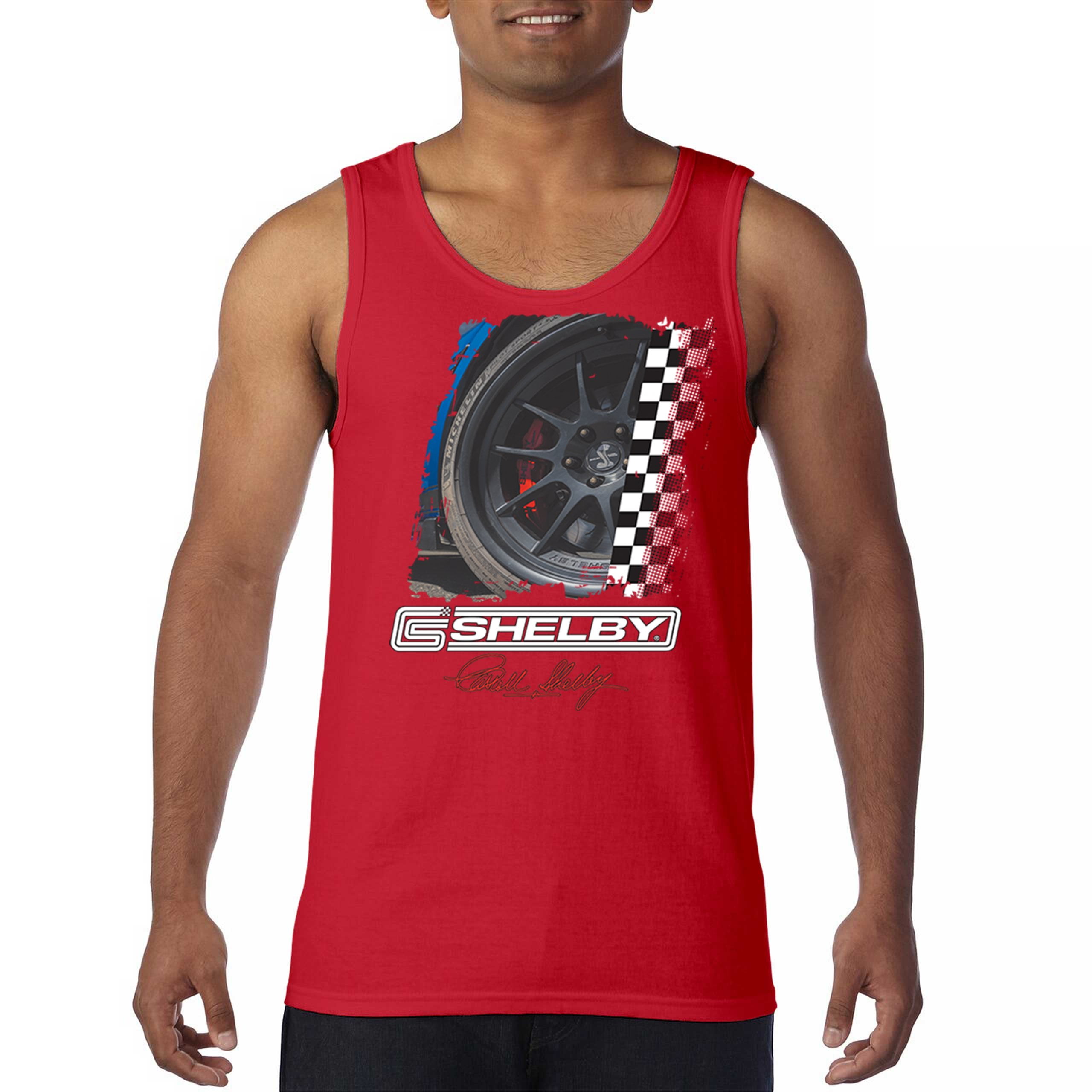Shelby Wheel Tank Top American Classic Muscle Car Racing Mustang Cobra ...