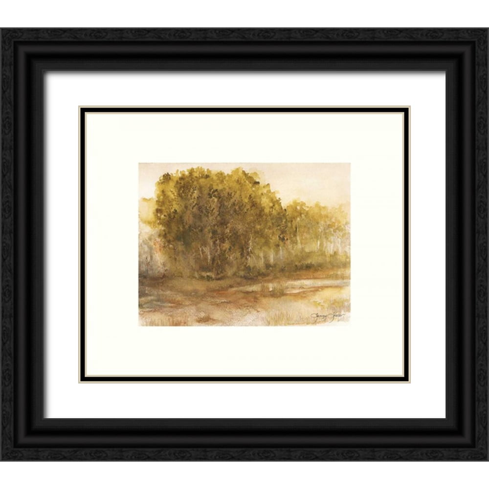 Sheler, Sammy 17x15 Black Ornate Wood Framed with Double Matting Museum ...