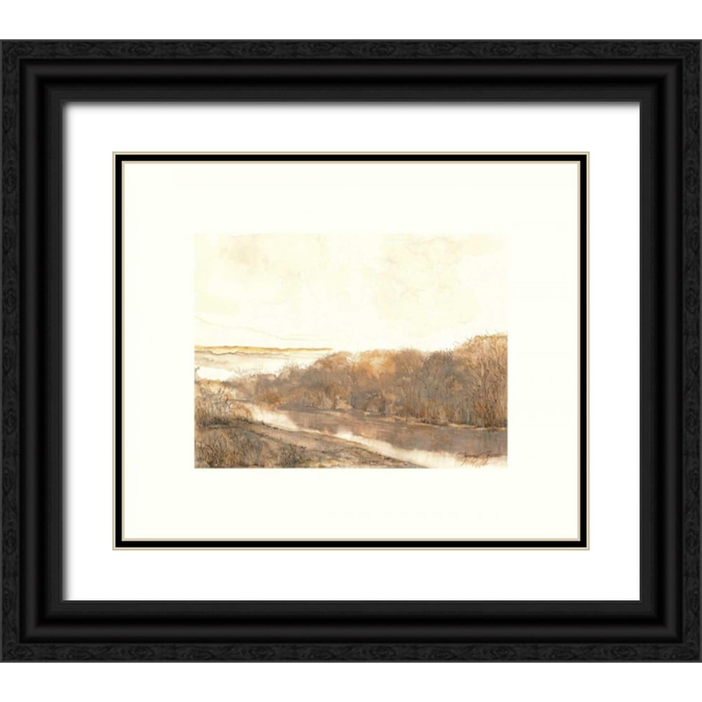 Sheler, Sammy 31x26 Black Ornate Wood Framed with Double Matting Museum ...