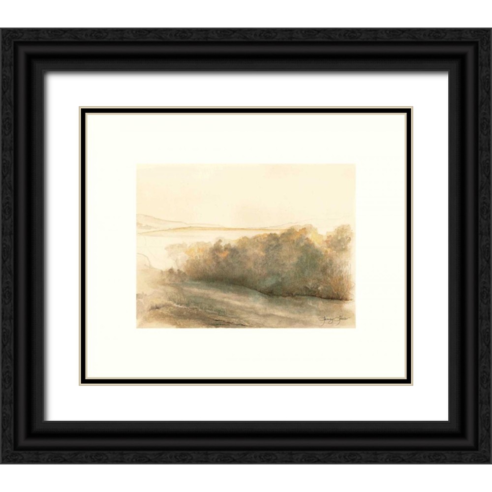 Sheler, Sammy 31x26 Black Ornate Wood Framed with Double Matting Museum ...