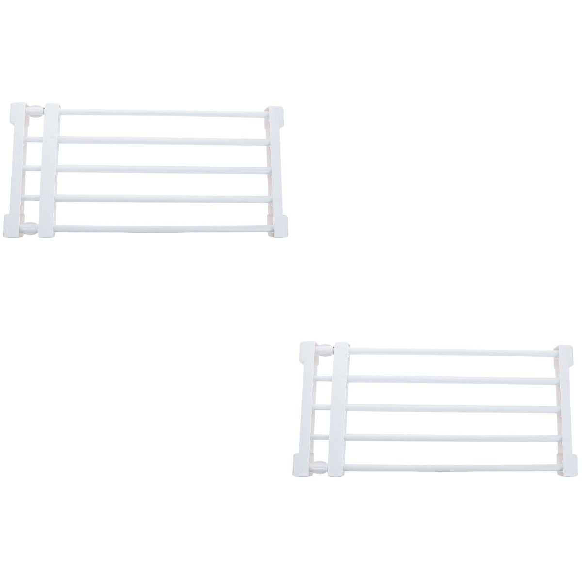 Shelf 2 PCS Layered Partition Hangers for Clothes Cabinet Expandable ...