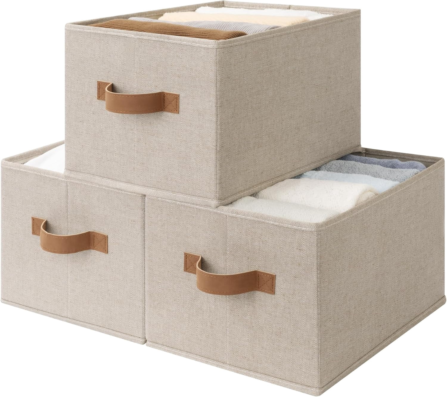 Shelf Baskets for Organization, Linen Closet Organizers and Storage ...