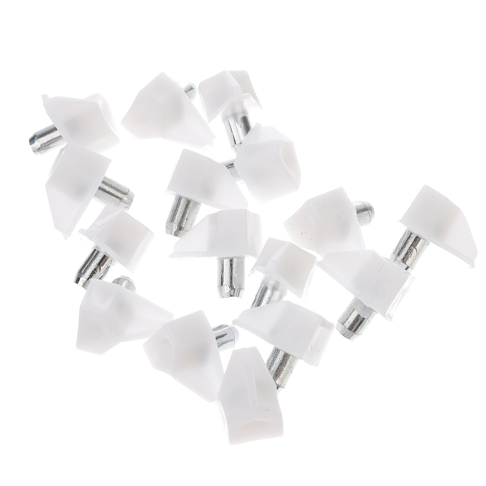 Shelf Clips with Durable Shelf Supports for Bookcases Cabinets in White ...