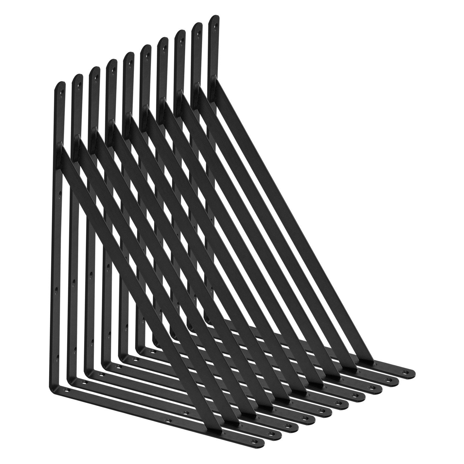 Shelf Bracket, 12 x 8 in 10 Pcs, Heavy Duty Floating Shelf Brackets ...