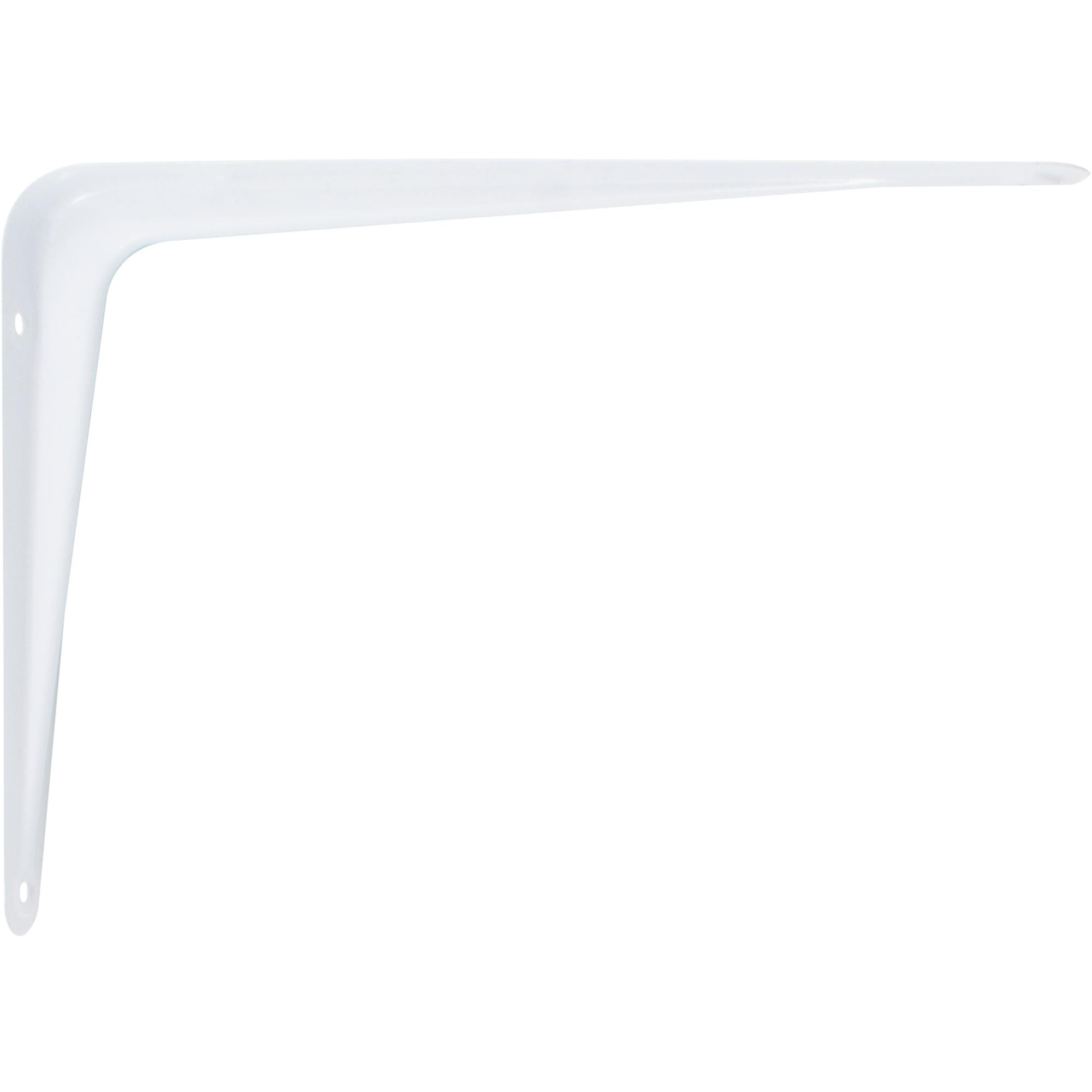 Shelf Bracket, 6" x 8", No Screws Included, White by Stone Harbor ...
