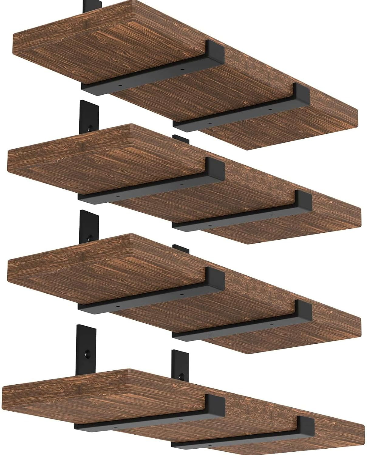 Shelf Bracket, Heavy Duty Floating Shelf Brackets 10-Inch Long, 4-Pack ...