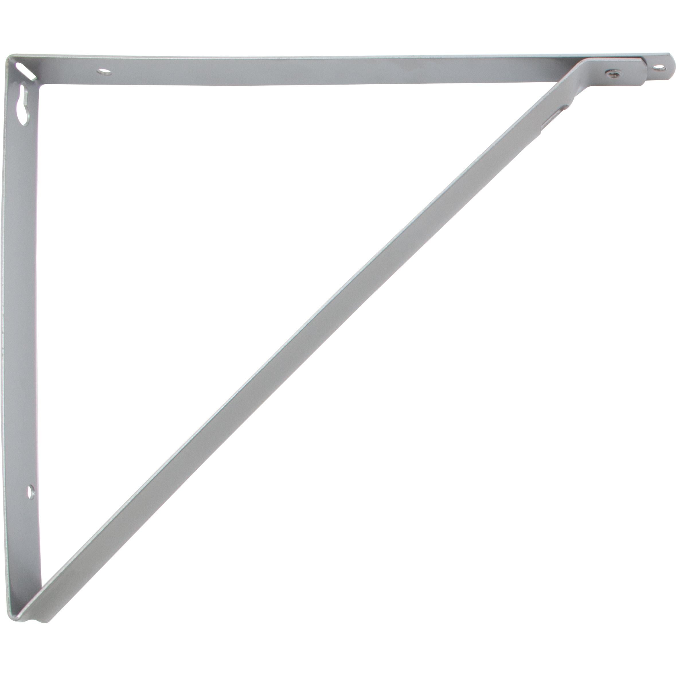Shelf Bracket, Powder Coated, 10-1/4 Inches, Platinum by Stone Harbor ...