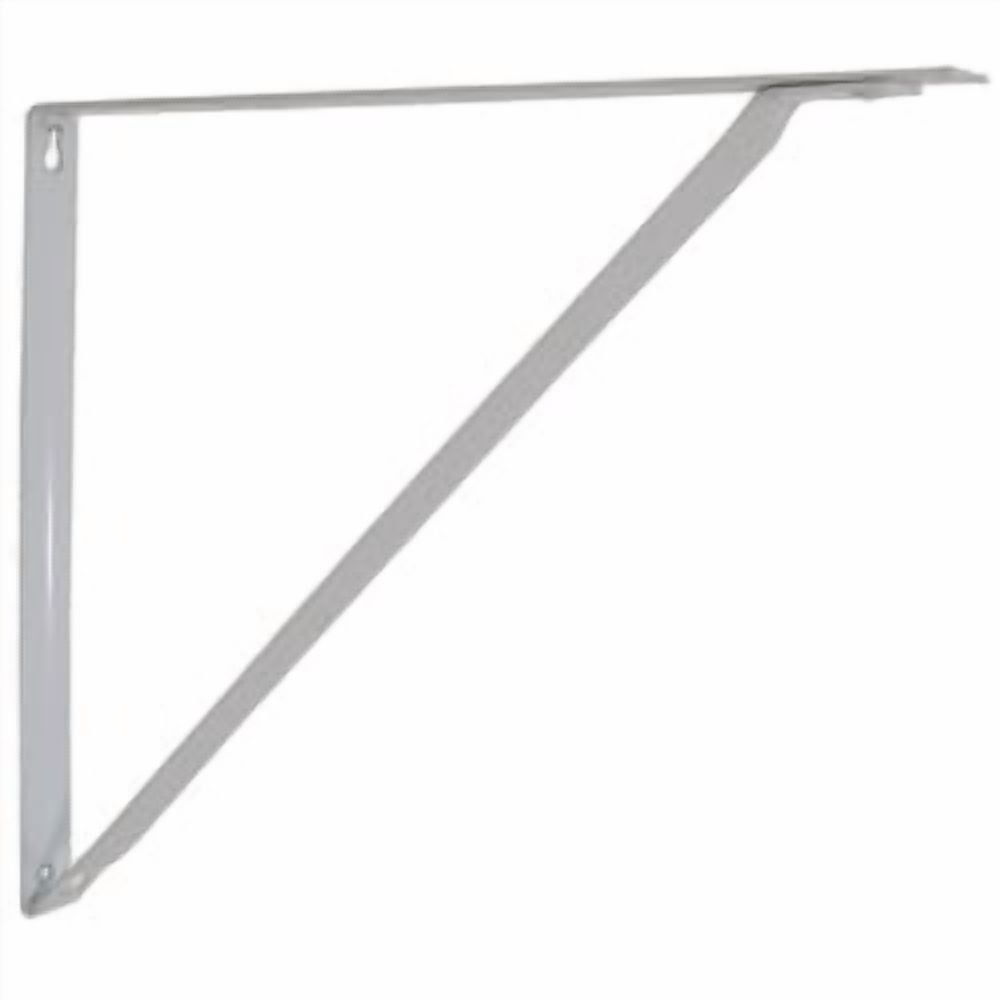 Shelf Bracket, Powder Coated, 14-1/2 Inches, White by Stone Harbor ...