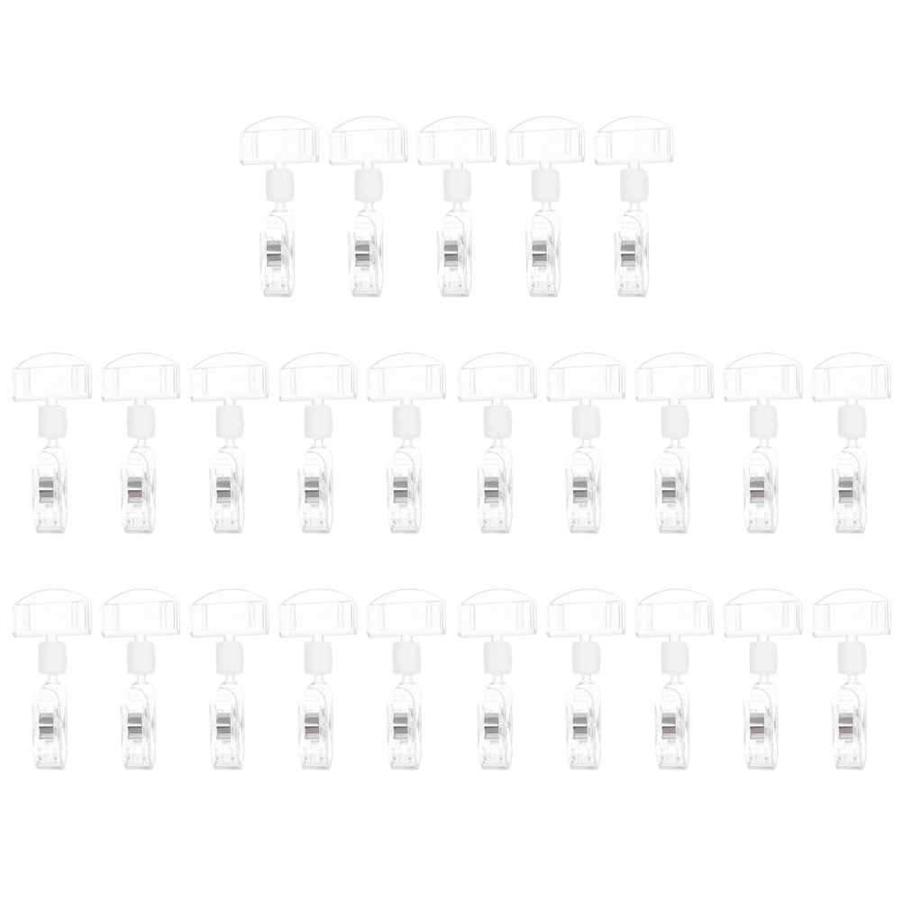 Shelf Bracket Shelf Bracket Adjustable Stand Tag Clip 25pcs: Label ...