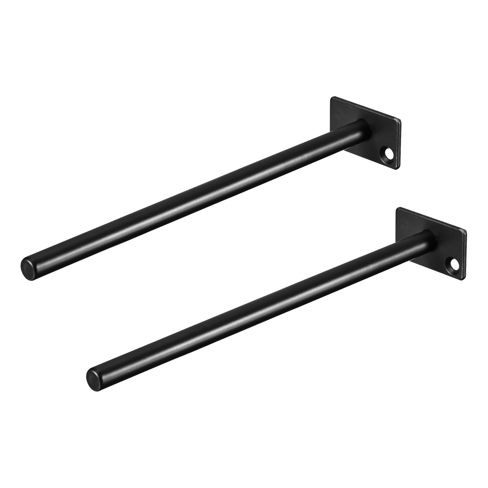 Shelf Brackets, 2 Pack 10" - Metal Hidden Floating Shelf Bracket, Round ...